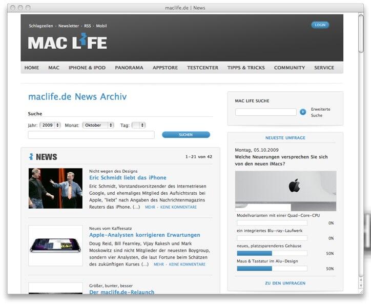 Der maclife.de-Relaunch | Mac Life
