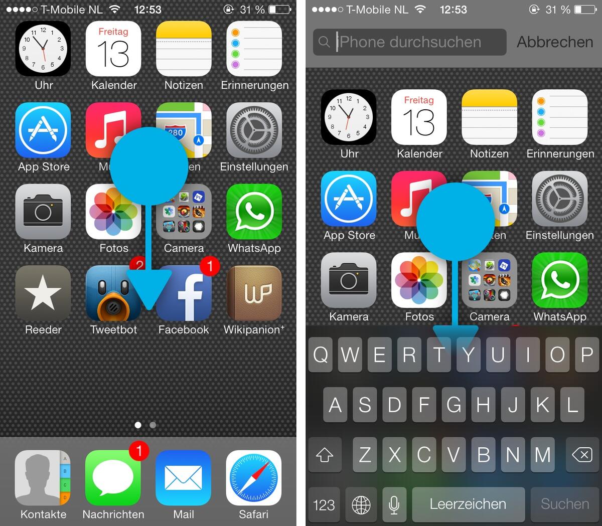 iOS 7: Die Suchfunktion aufrufen | Mac Life
