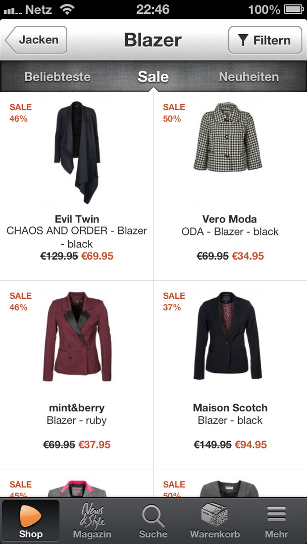 Zalando Mobil - App - Test | Mac Life