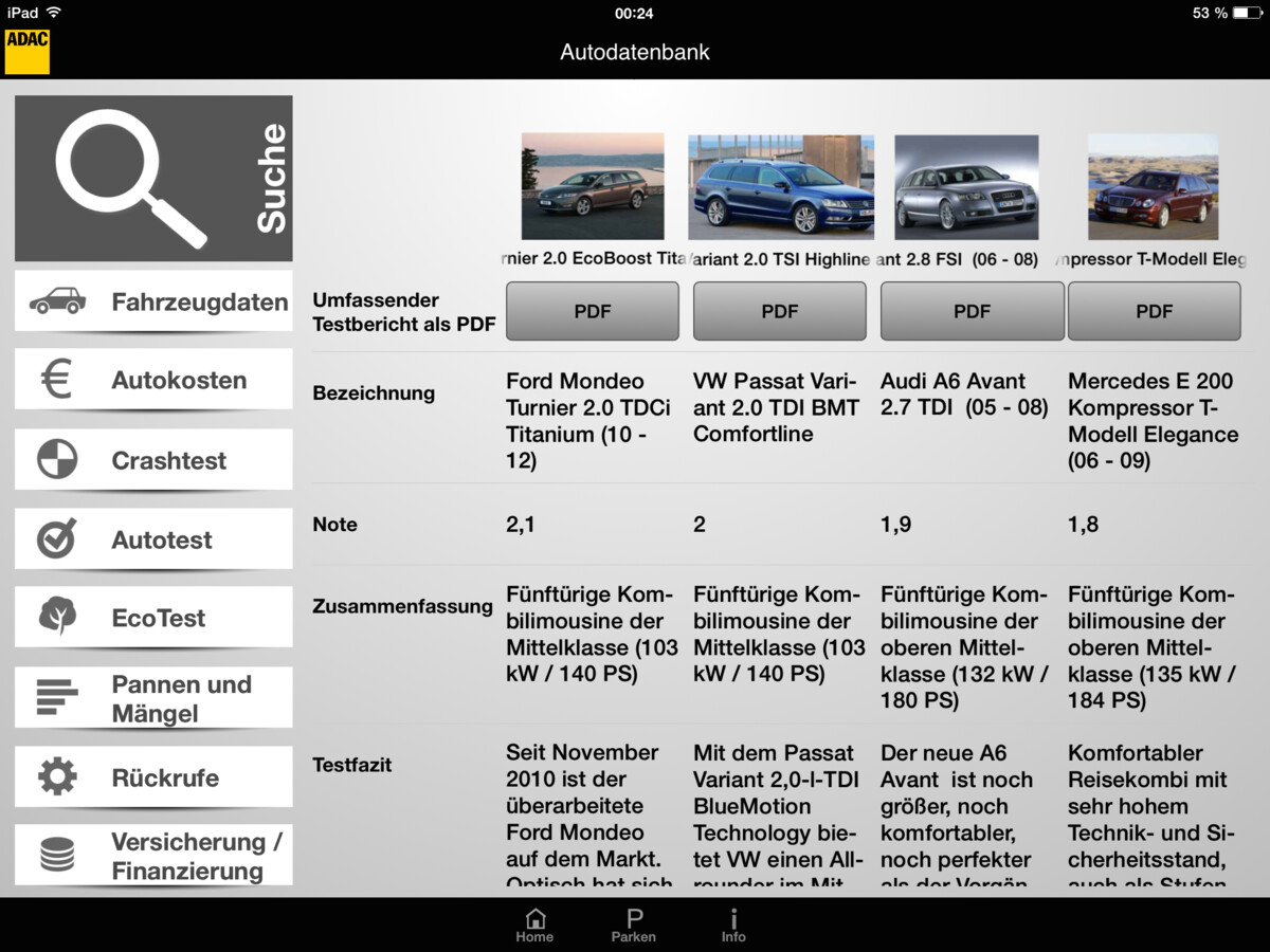 ADAC Autodatenbank - App - Test | Mac Life