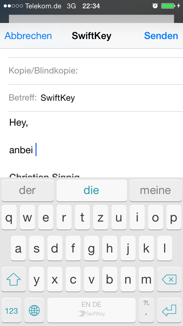 SwiftKey für iOS 8 ab sofort erhältlich: Clevere Tastatur erleichtert ...