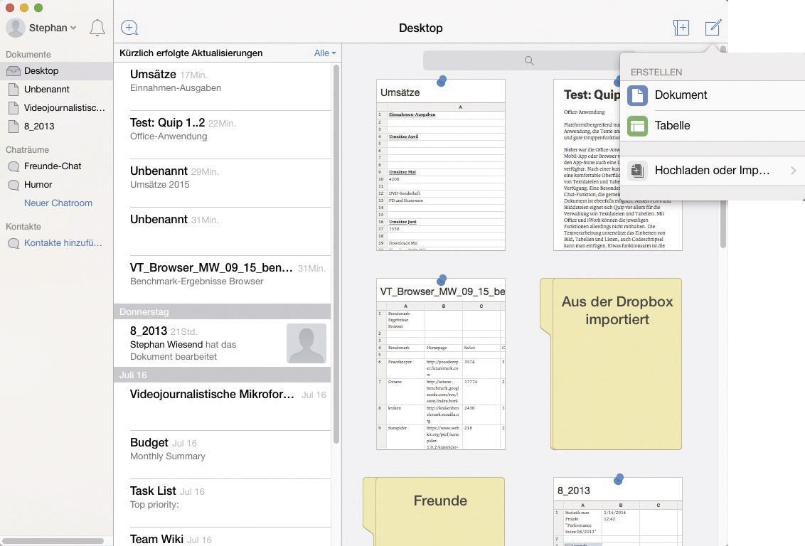 Quip: Test des Office-Tools für Mac OS X | Mac Life