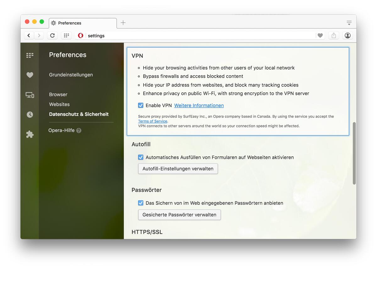 VPN kostenlos mit Opera am Mac - so geht's | Mac Life