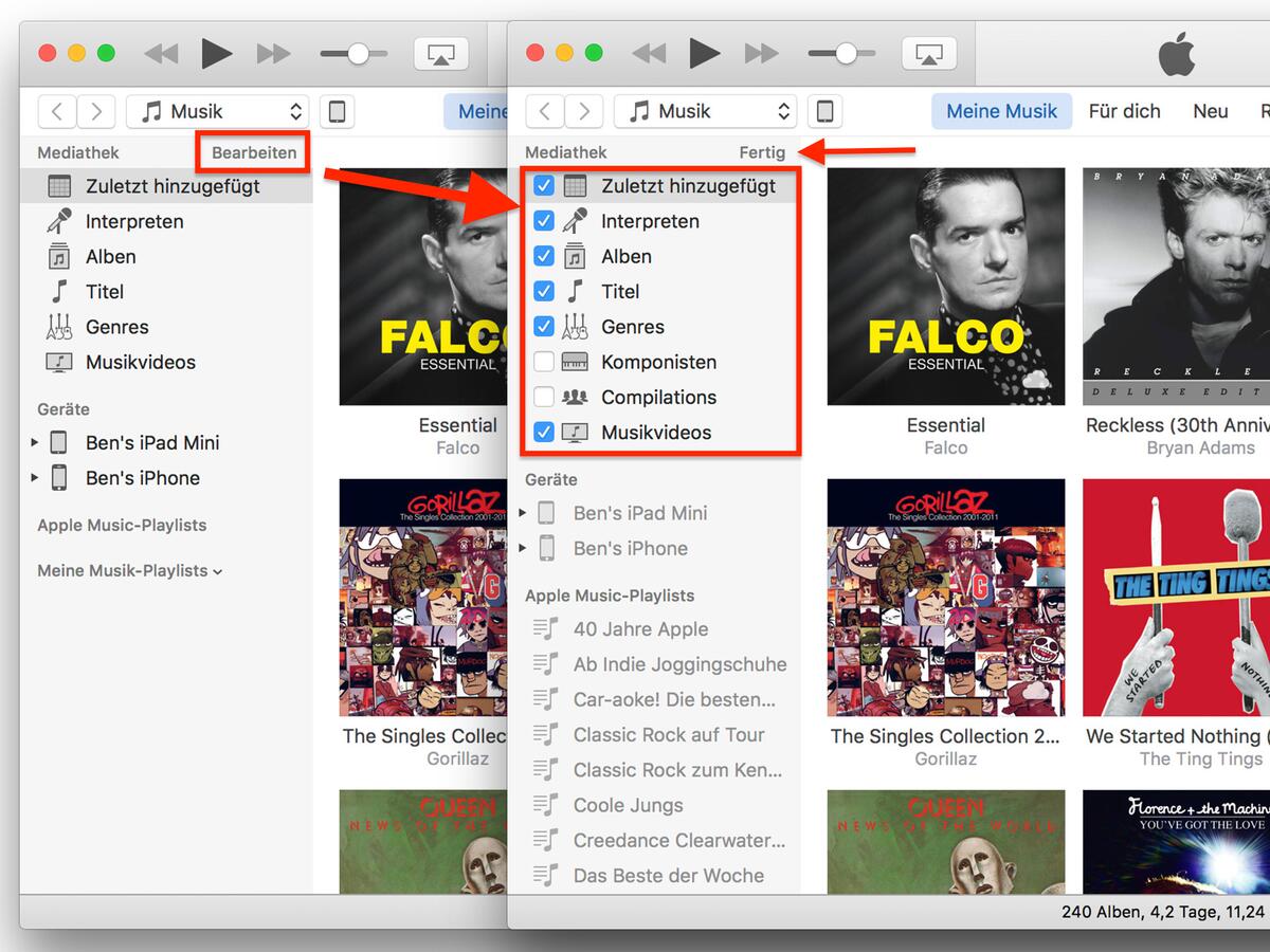 iTunes 12.4 Seitenleiste anpassen - so einfach geht's | Mac Life