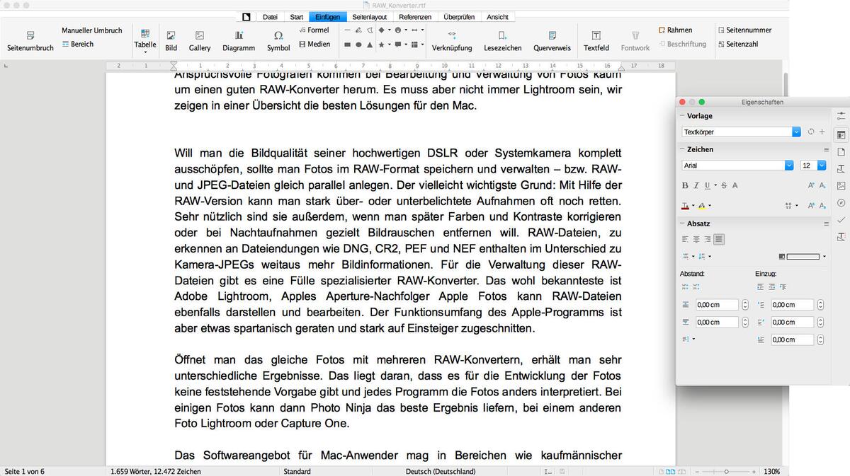 Textverarbeitung am Mac: Word, Pages und die Alternativen im Vergleich ...