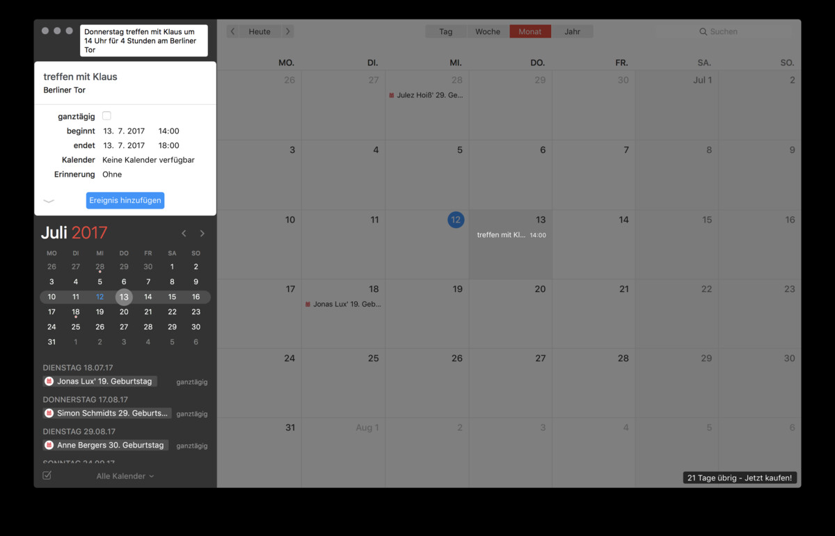 Fantastical 2.4: Update für beliebte Kalender-App | Mac Life