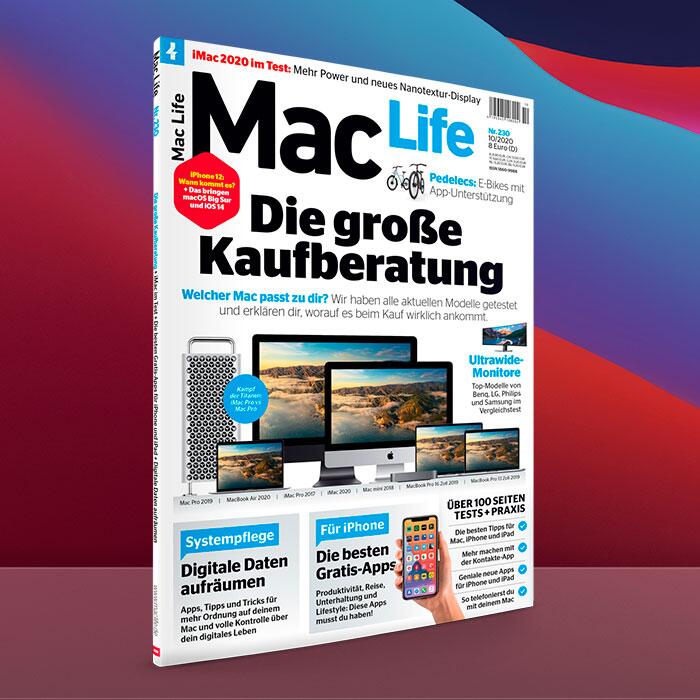 Die neue Mac Life 10/2020 ist da: Die große Mac-Kaufberatung | Mac Life