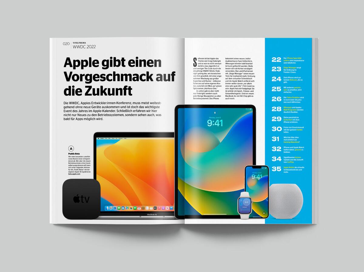 Die neue Mac Life 08/2022 ist da: macOS Ventura | Mac Life