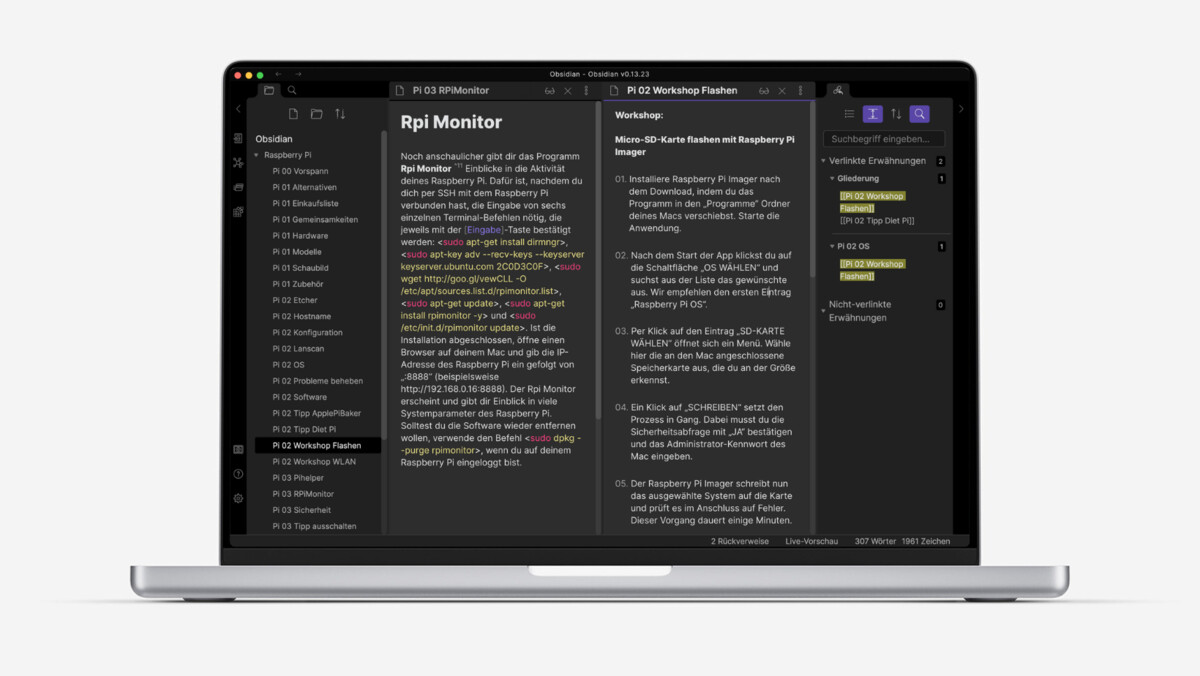 Alternative zu Notizen: Wissensdatenbank Obsidian | Mac Life