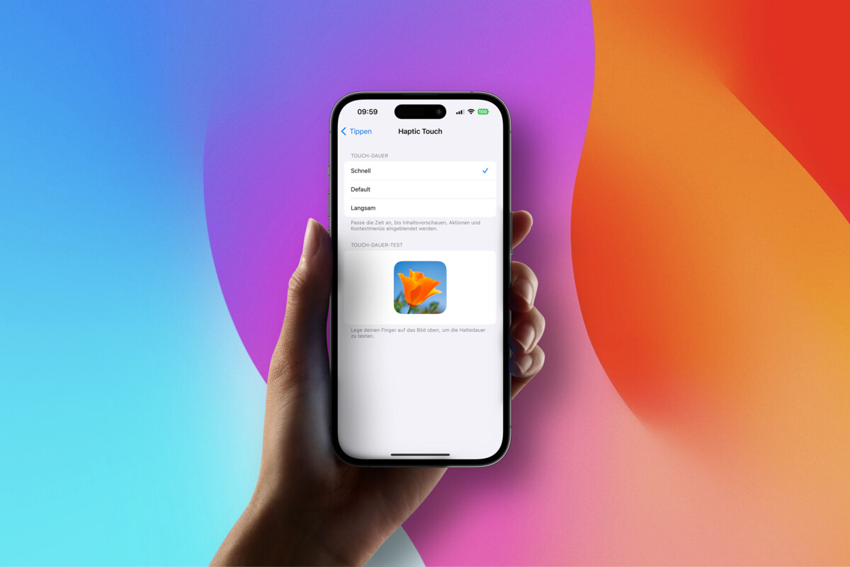iOS 17: Haptic Touch wird auf Wunsch schneller | Mac Life