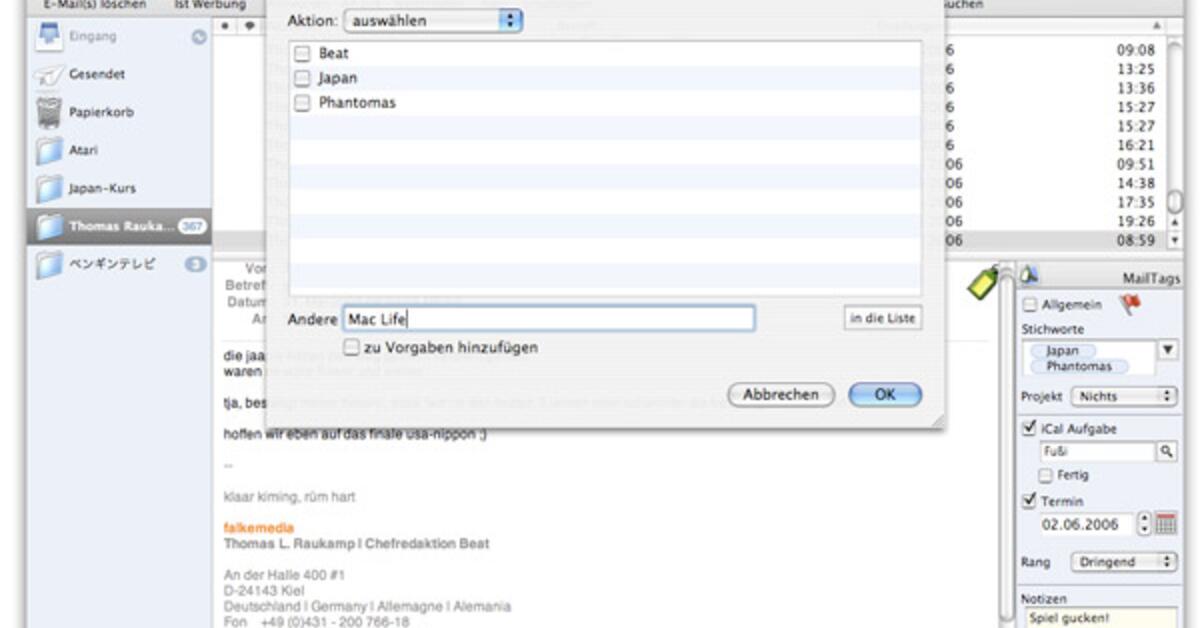 MailTags 1.2.1 | Mac Life