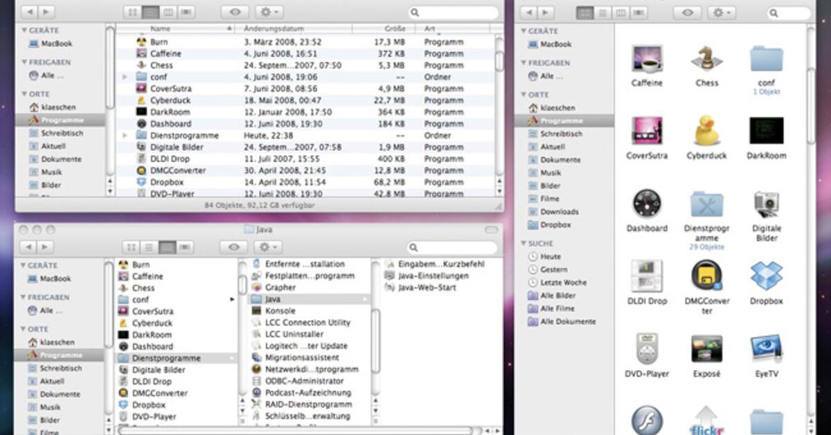 Die Zentrale von Mac OS X - Finder muss nicht sein:Die Alternativen ...