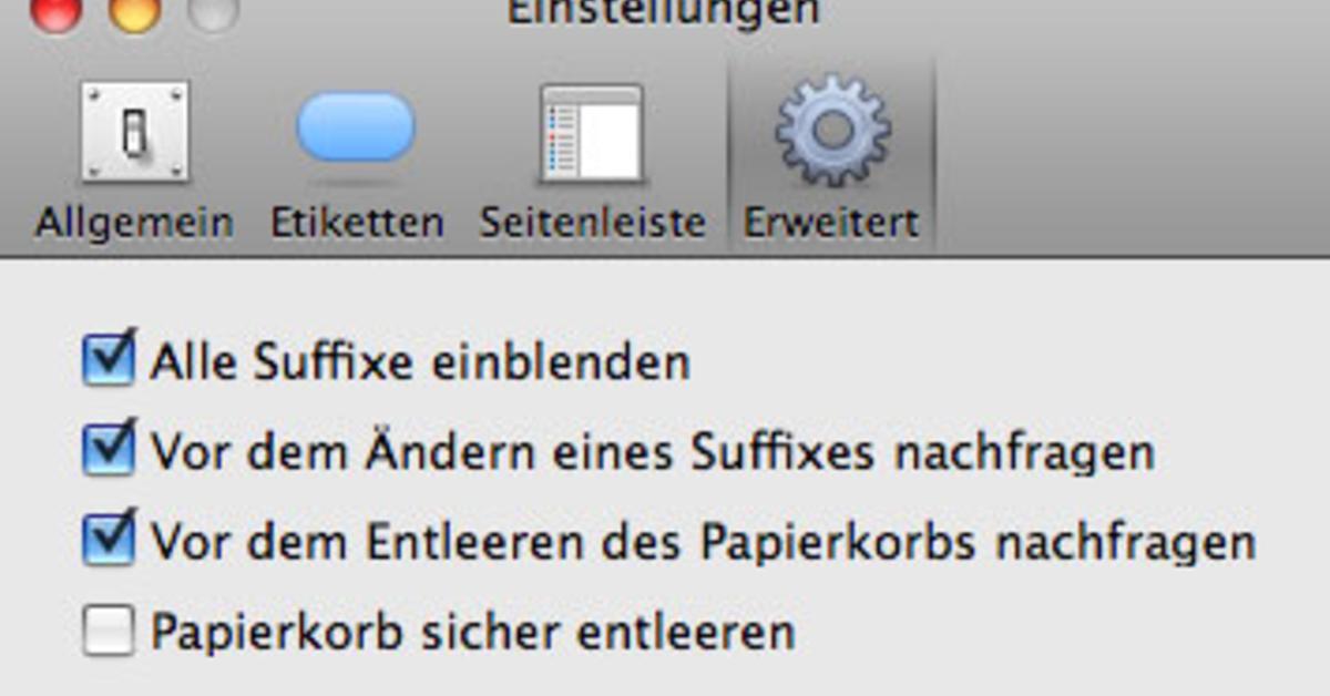 Unter Mac OS X 10.5 Dateiendungen einblenden | Mac Life Unter Mac OS X 10.5 Dateiendungen einblenden | Mac Life