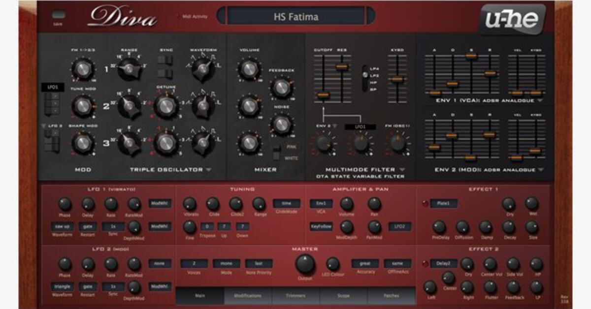 u-he Diva: Kraftvoller Synthesizer jetzt erhältlich | Mac Life