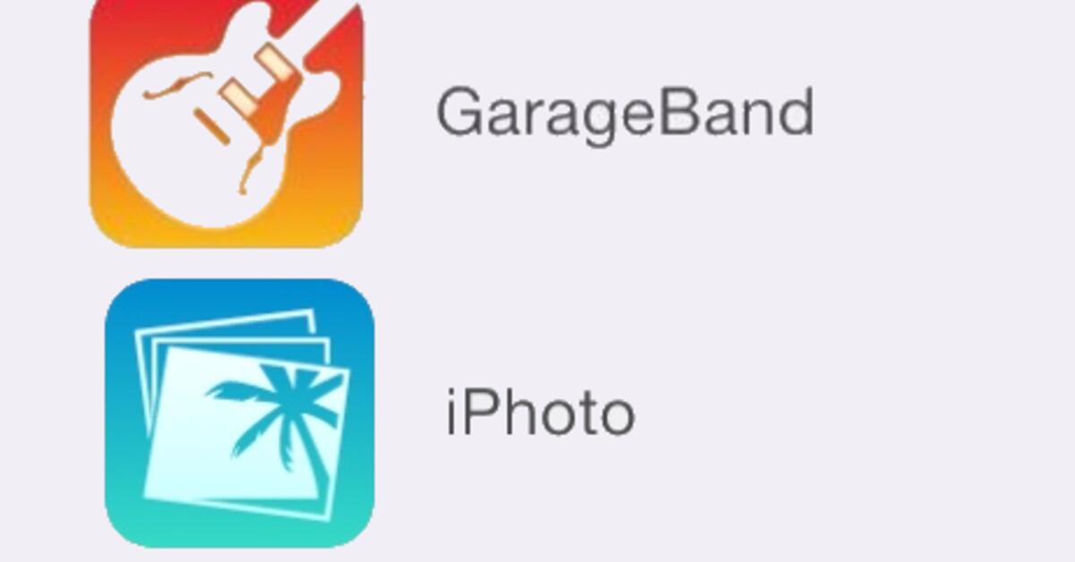 Neue iPhoto- und GarageBand-Icons für iOS tauchen auf | Mac Life