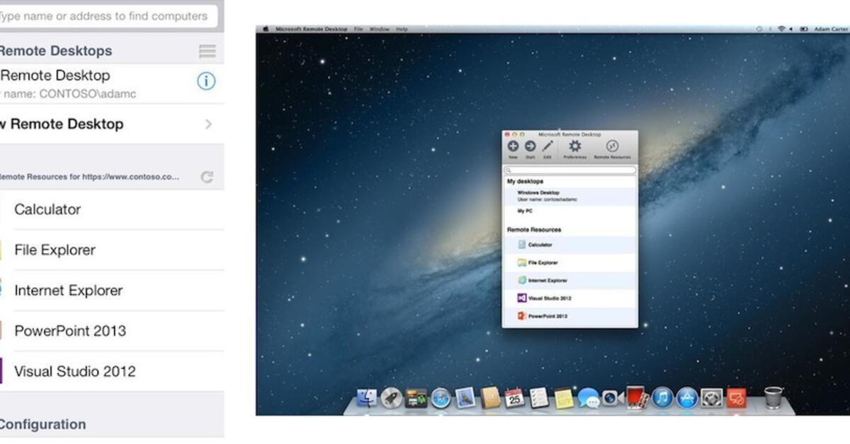 PC-Fernsteuerung: Microsoft Remote Desktop für iOS und OS X ...