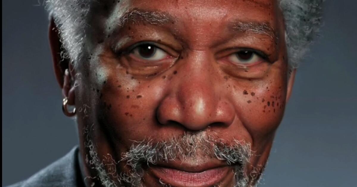 Netzfundstück: Fotorealistisches Morgan-Freeman-Portrait auf dem iPad ...
