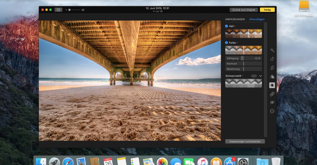 OS X El Capitan: Fotos bearbeiten | Mac Life