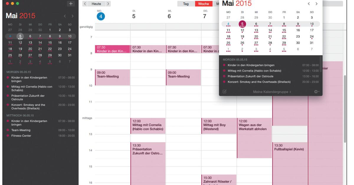 Kalender-Alternativen: Mac-Kalender Fantastical & mehr | Mac Life