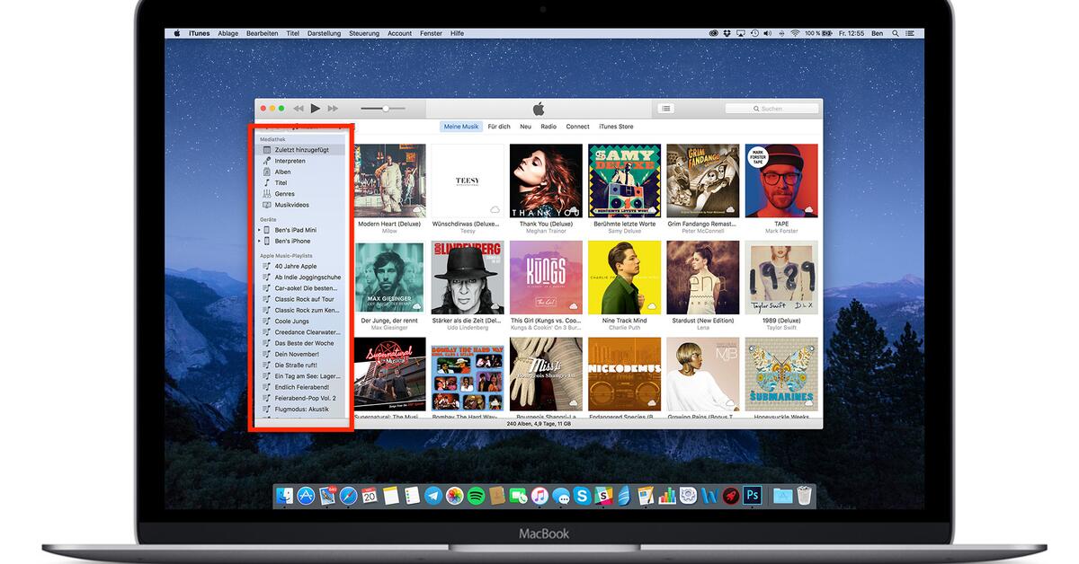 iTunes 12.4 Seitenleiste anpassen - so einfach geht's | Mac Life