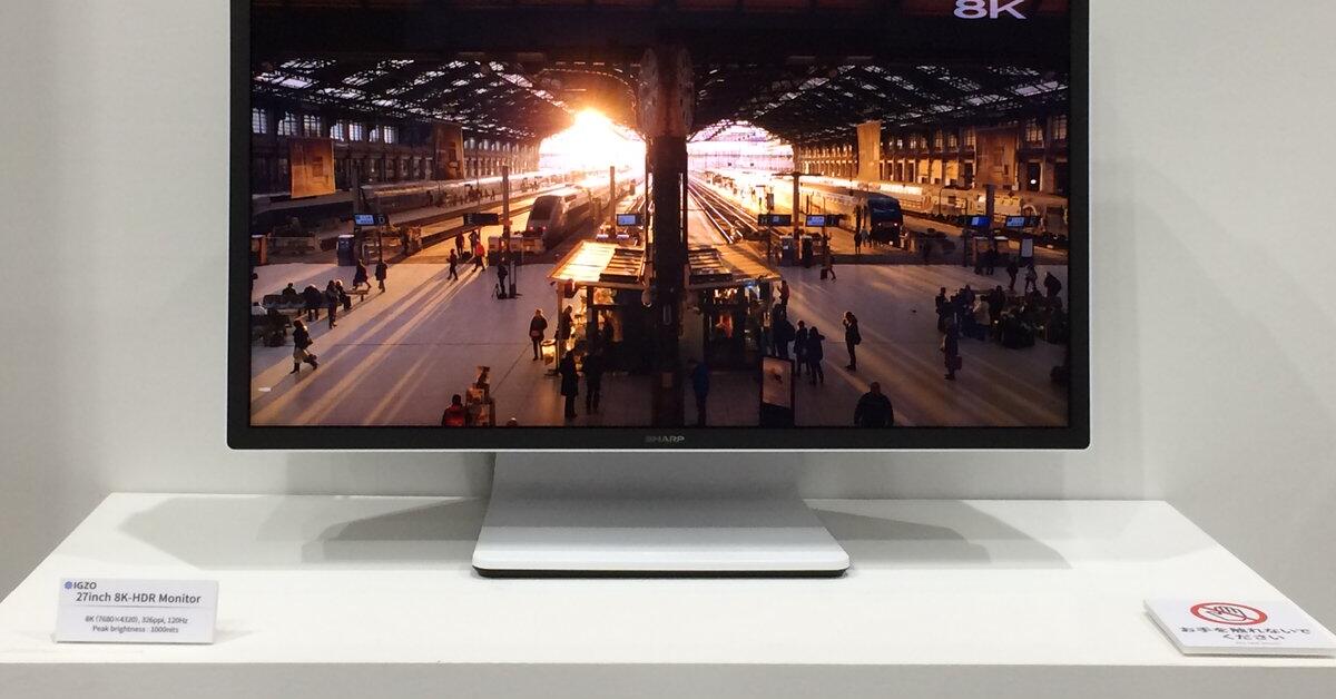 Sharp IGZO 8K Display mit 8K Auflösung und 27 Zoll Diagonale | Mac Life