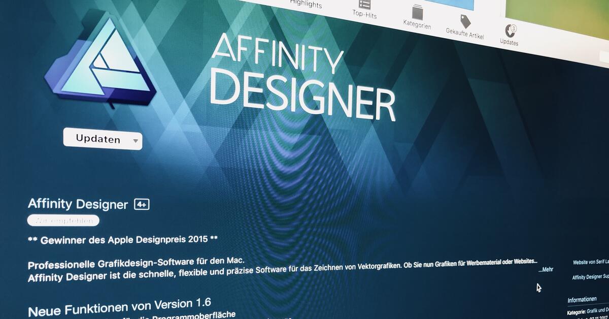 Affinity Photo und Affinity Designer mit Update für Metal 2 | Mac Life