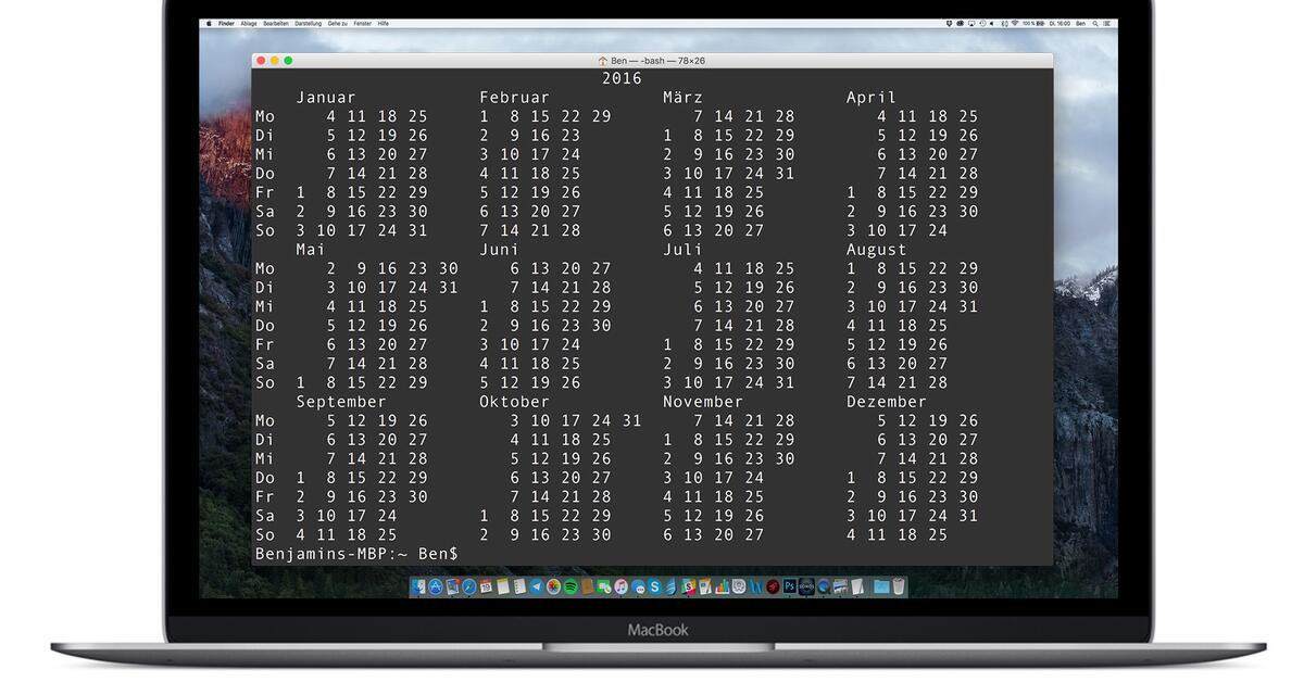 Kalender in Terminal aufrufen am Mac - So geht's | Mac Life