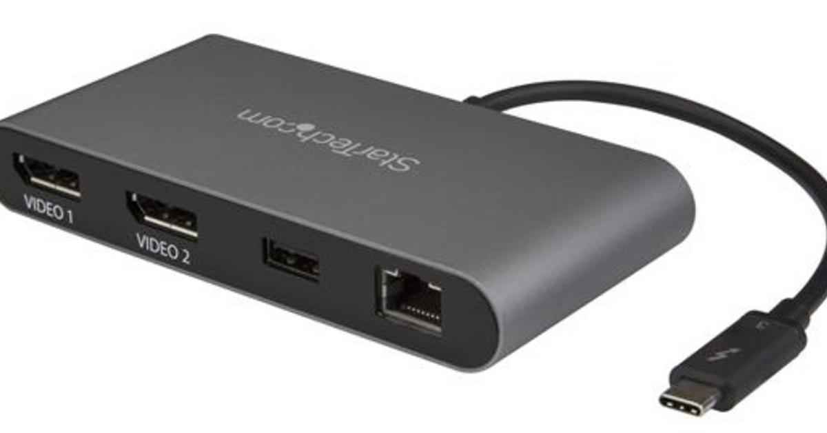 Neue DisplayPort und HDMI- Thunderbolt-3-Docking-Stationen im ...