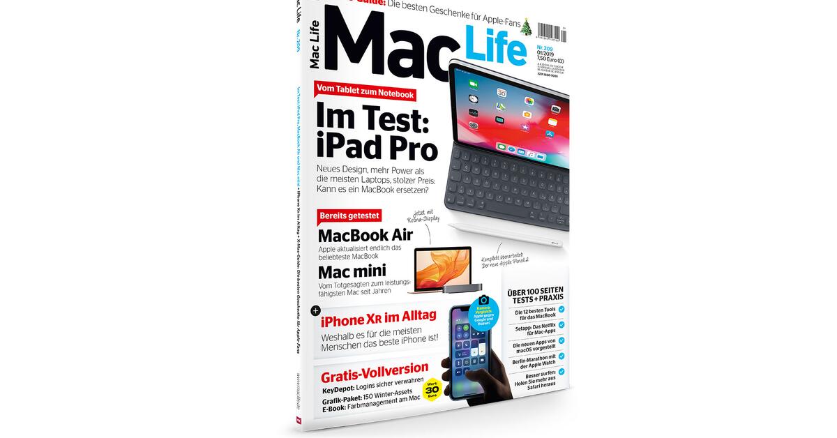 Die neue Mac Life ist da – mit iPad Pro, MacBook Air, Mac mini im Test ...