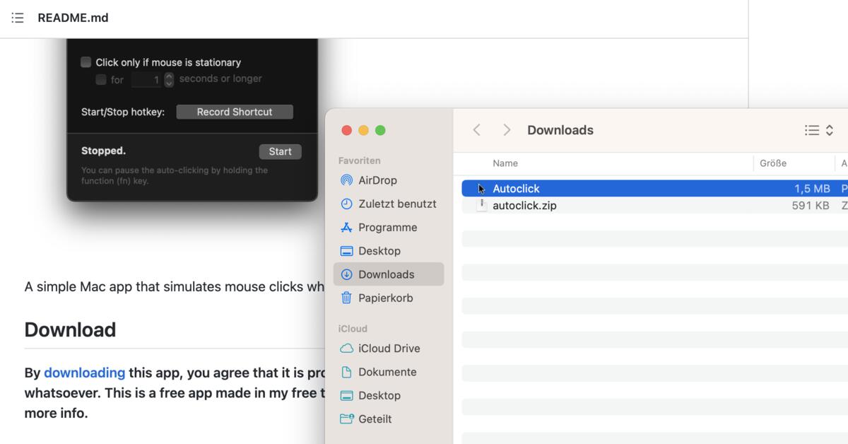 Öde Tasks in macOS mit Autoclick automatisieren und Hardware schonen ...