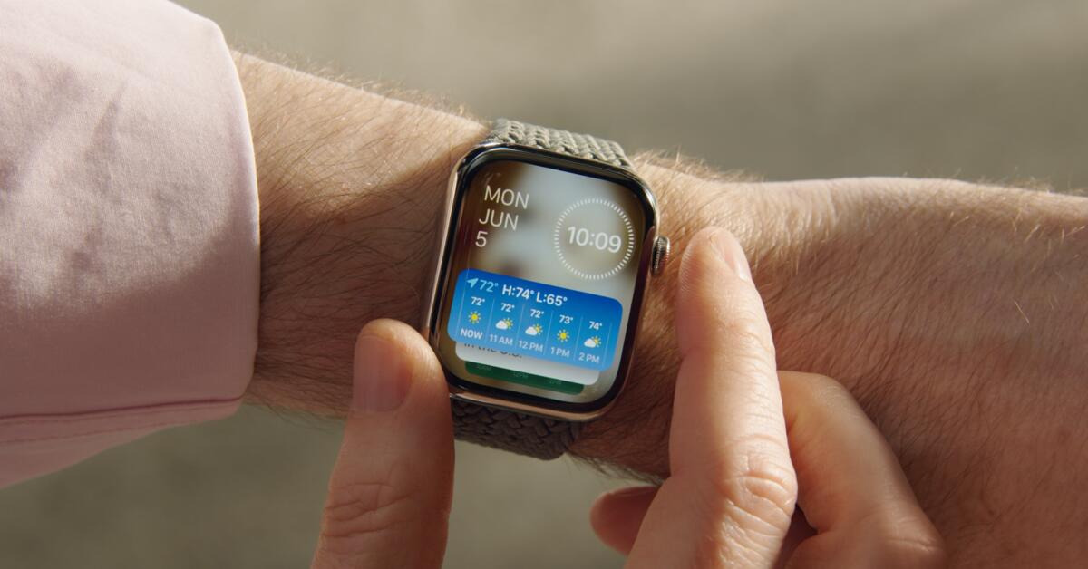 watchOS 10: Apple Watch mit Snoopy-Zifferblatt und neuen ...