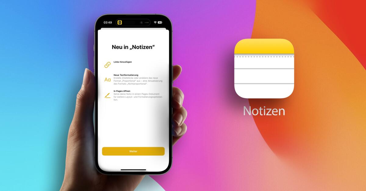 iOS 17: Das ist neu in Notizen – Notizen verlinken und PDFs ausfüllen ...