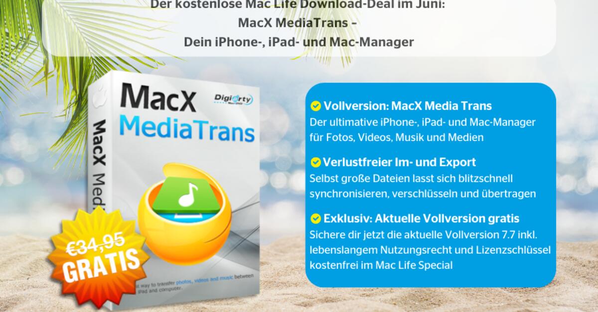 Der kostenfreie Mac Life Download-Deal im Juni: MacX MediaTrans | Mac Life