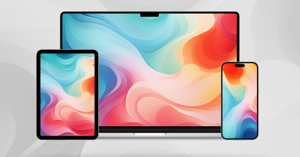 Basic Apple Guy: Buntes „Flow“-Wallpaper herunterladen | Mac Life