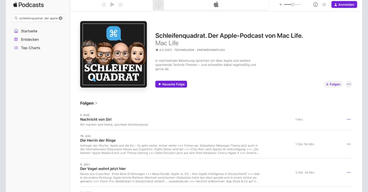 Apple Podcasts jetzt im Web verfügbar | Mac Life
